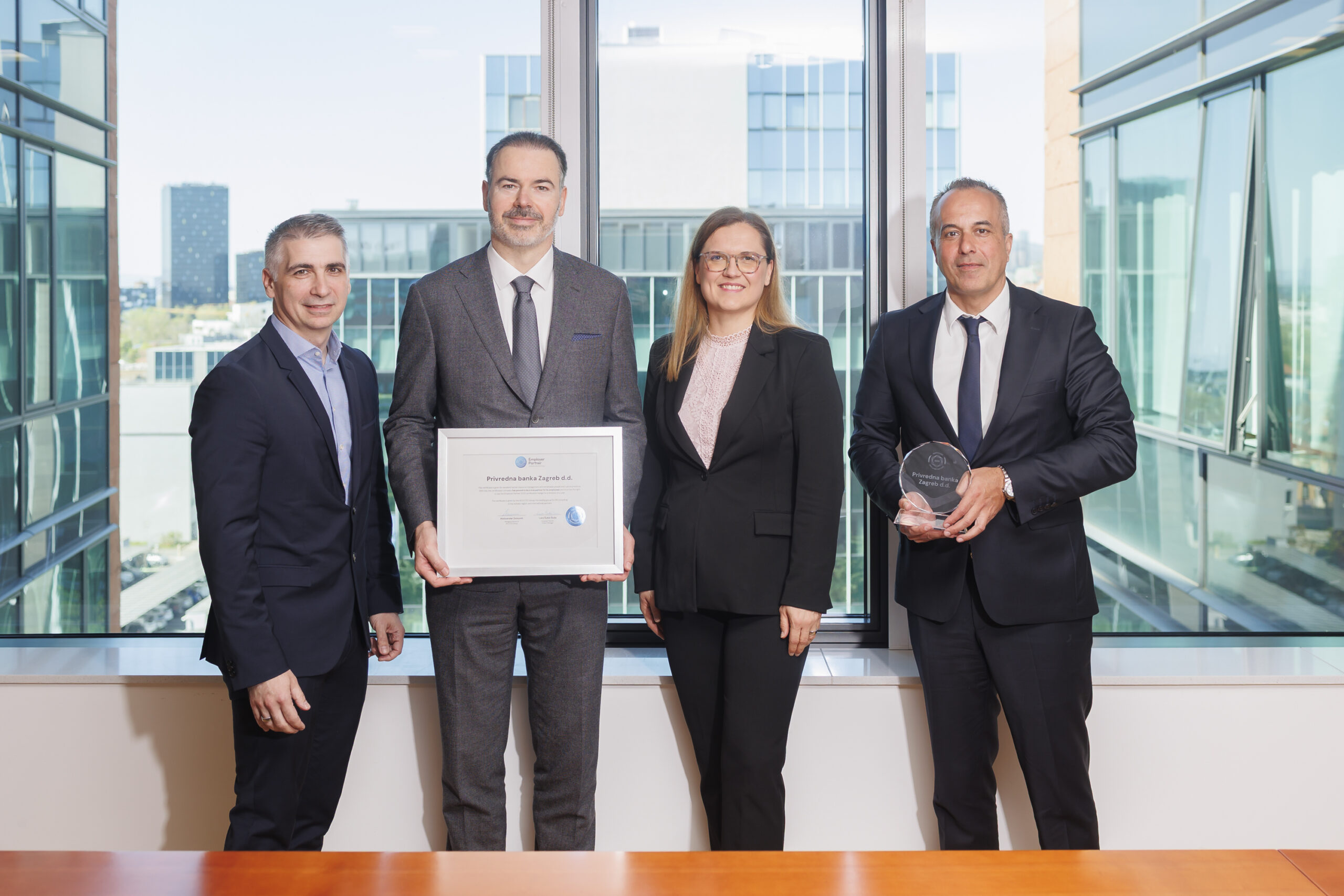 Privredna banka Zagreb receives Employer Partner certificate |Employer ...